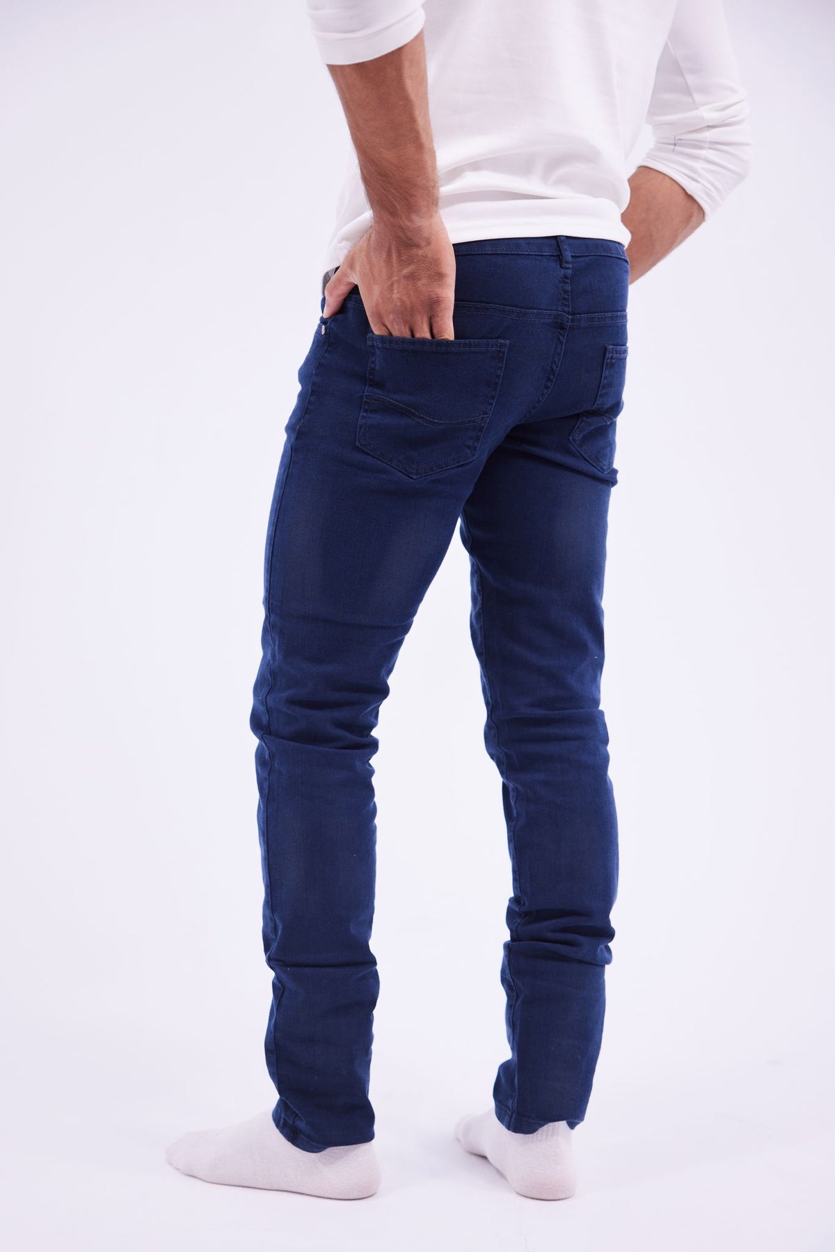 Slim Fit Navy Blue Jeans -Navy Blue | Dandy